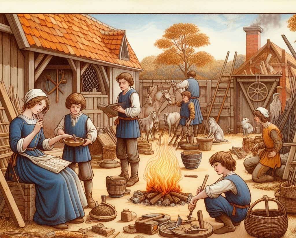 A Glimpse into the Past: A Day in the Life of a Medieval Peasant's Child
