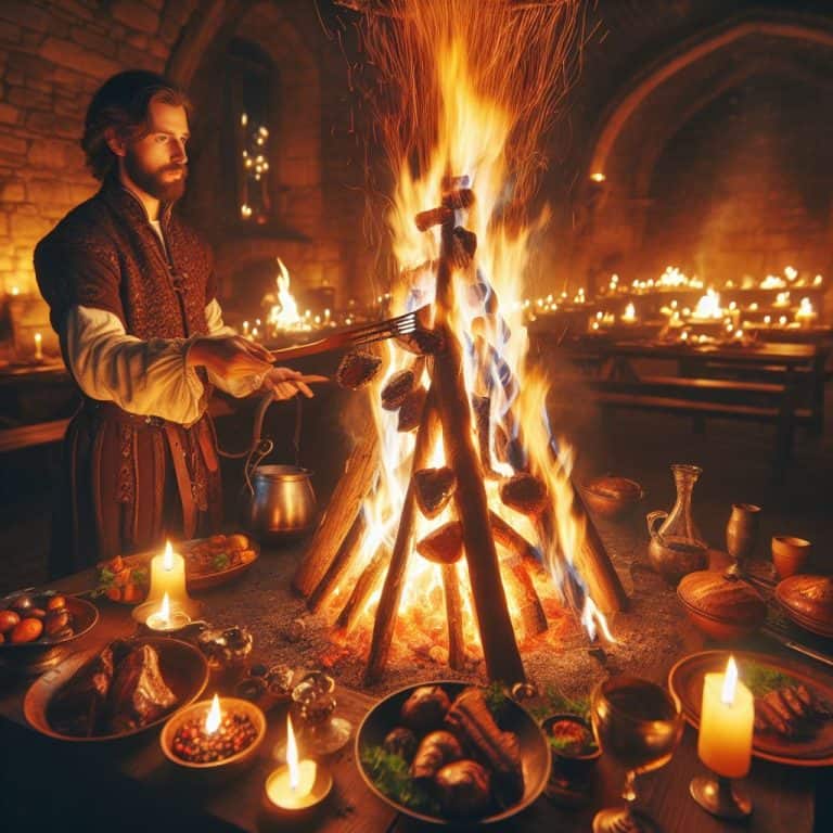Flames of Flavor: A Medieval Culinary Adventure with Hearty Fireside Feasts