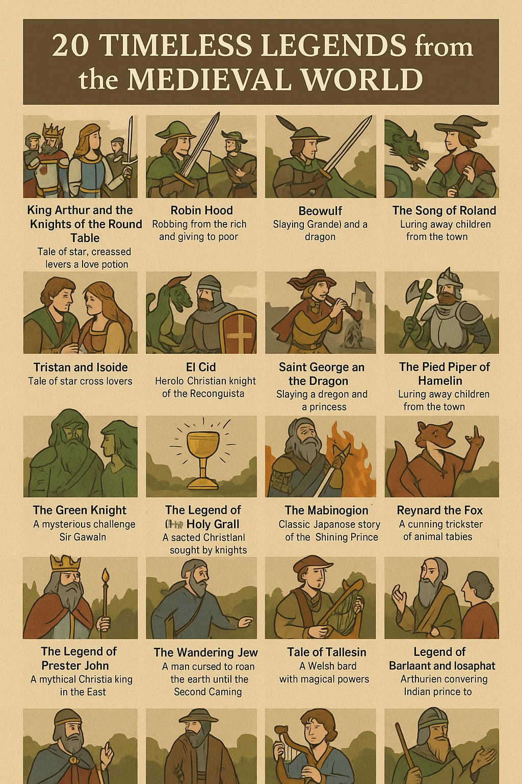 20 Timeless Medieval Legends – Myths, Heroes & Epic Tales From History