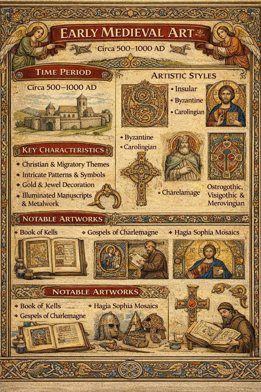 Medieval Art (c. 476–1485): Styles, History & Key Features
