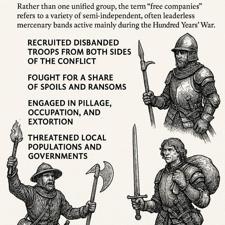 Mercenary Companies Medieval Europe England Soldiers Hire