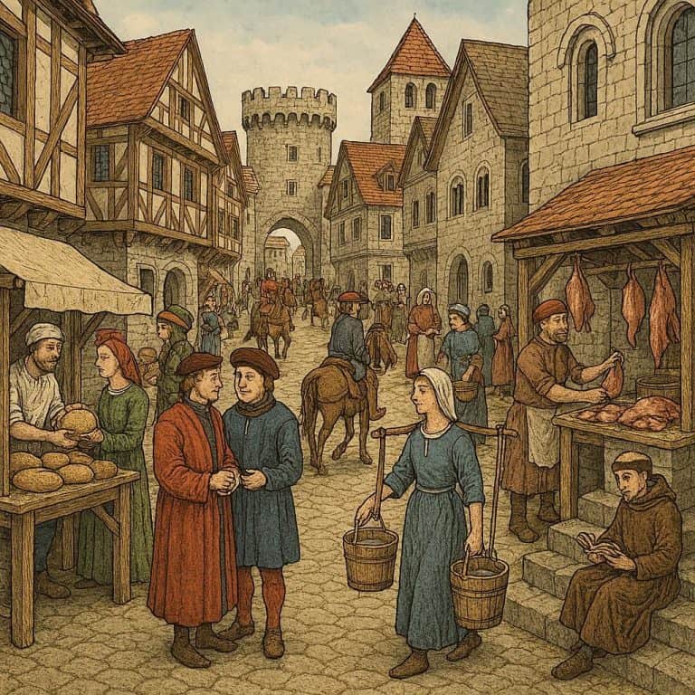Medieval City Life In The Middle Ages: Structure, Trade & Daily Life