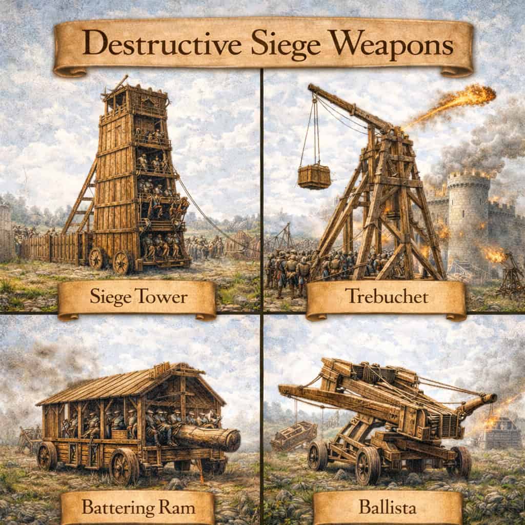 5 Destructive Siege Weapons | Medieval Chronicles
